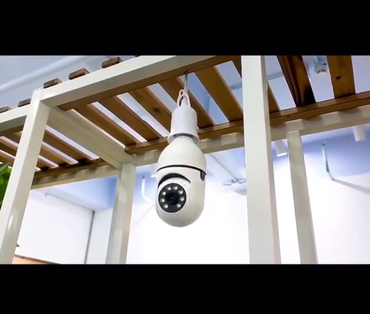 Easy to install V380 pro light bulb camera 4MP HD cctv camera connect ...