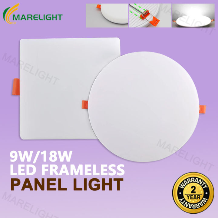 Pin Light Borderless LED Downlight Round Square Recessed Ceiling light ...