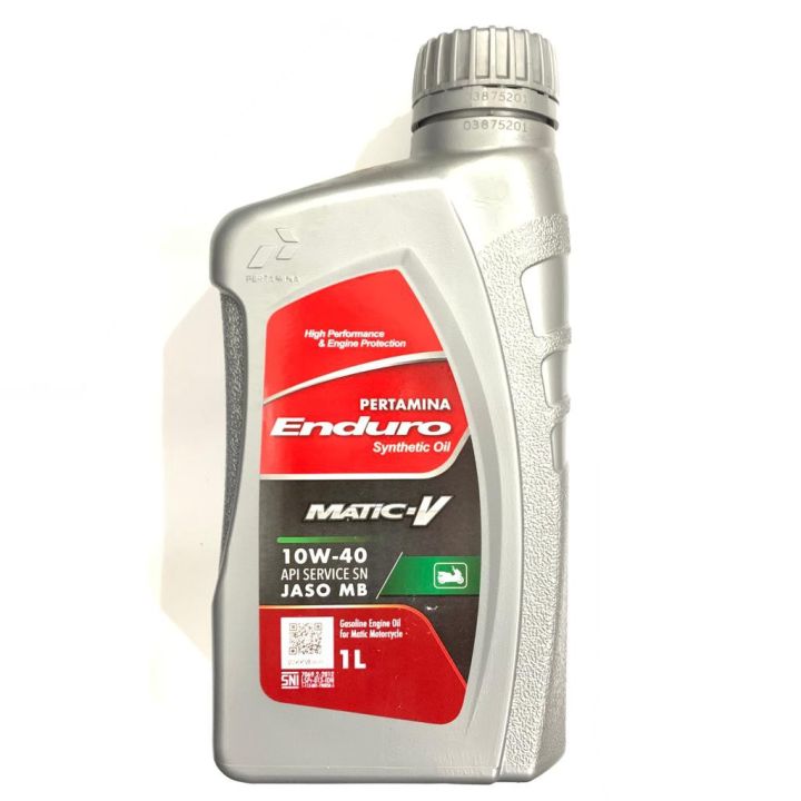 Oli Motor Matic Enduro Matic V 10W 40 Full Synthetic 1 Liter | Lazada ...