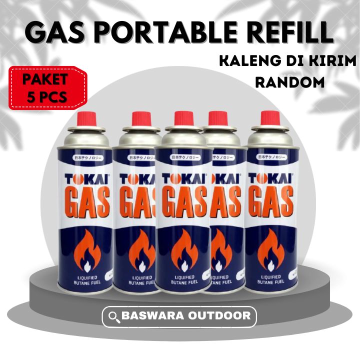 [TERMURAH] PAKET 5 PCS GAS PORTABLE SIAP PAKAI FULL | Lazada Indonesia