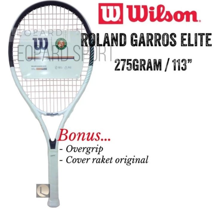 Raket Tenis Wilson ROLAND GARROS ELITE Berat : 275g 113 inch Original | Lazada Indonesia