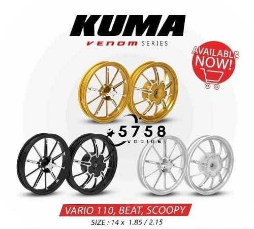 Velg Vrossi Venom Kuma Vario 125 Black/Gold | Lazada Indonesia
