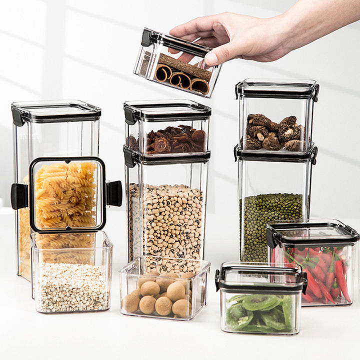 (SG Ready Stock) Stackable Airtight Food Container (Locking Clips ...