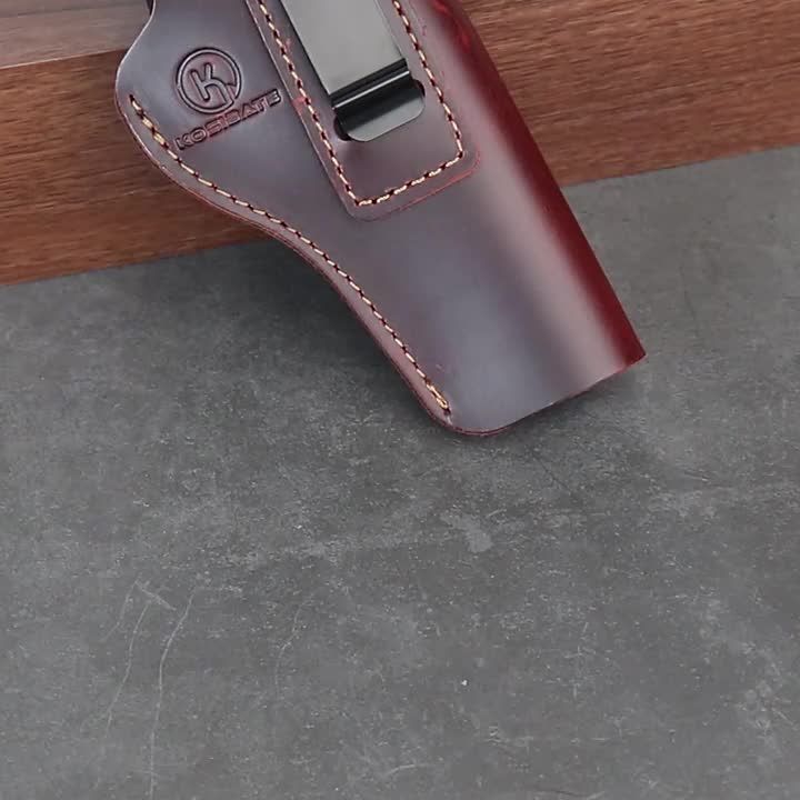 Manba Holster Outdoor Genuine Leather 1911 Holster Portable Scratch ...