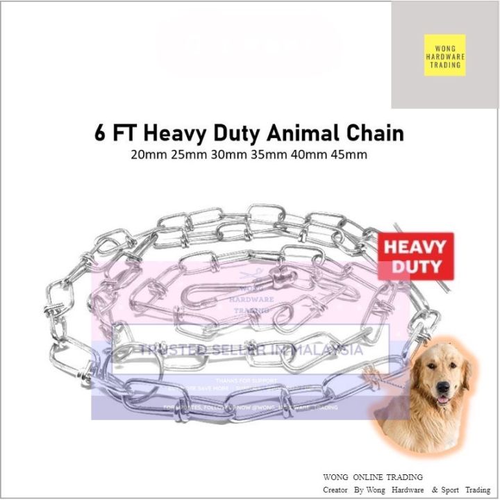 Dog Chain HEAVY DUTY EXTRA LONG GALVANIZED DOG CHAIN LEASH ANIMAL CHAIN ...