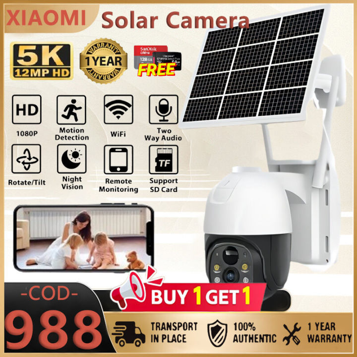 XIAOMI Solar CCTV Outdoor Waterproof CCTV Camera Connect Cellphone With ...