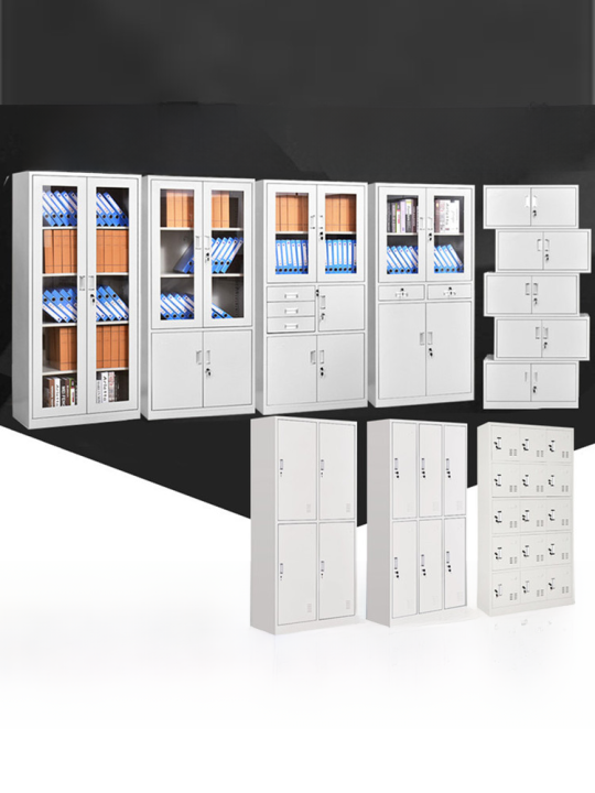 Modern Simple Style File Cabinet Iron Cabinet Multi-Door Cabinet ...