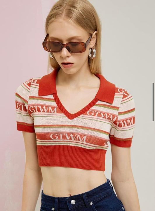 ️💖พร้อมส่ง💗💖 เสื้อไหมพรมแบรน GW แบบครอป แฟชั่น ผ้าดี หนา ใส่สบาย สีสวย ...