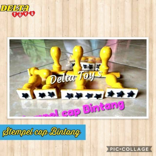 SET STEMPEL PENILAIAN BINTANG ISI 4 PERLENGKAPAN SEKOLAH PAUD TK APE ...