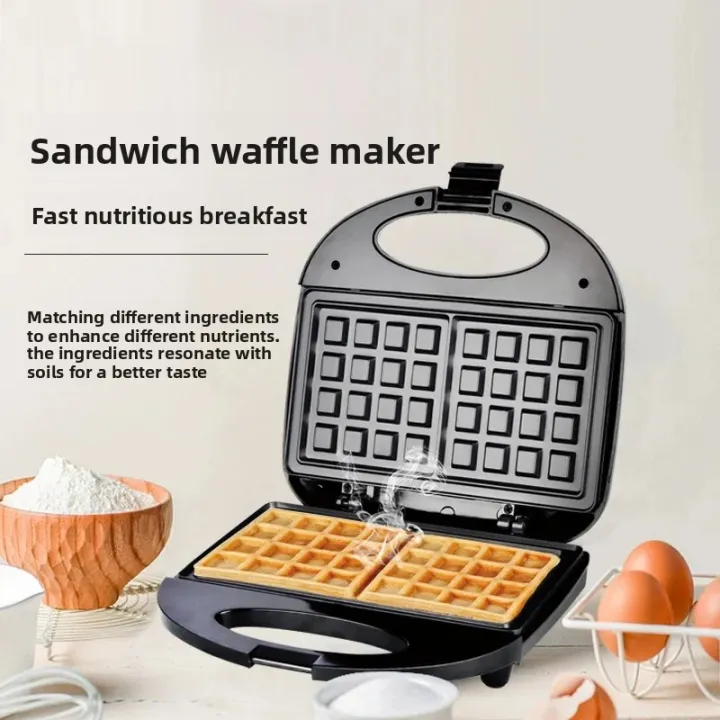 Cross-Border Style Home Use Double-Sided Heating Sandwich Maker Waffle ...