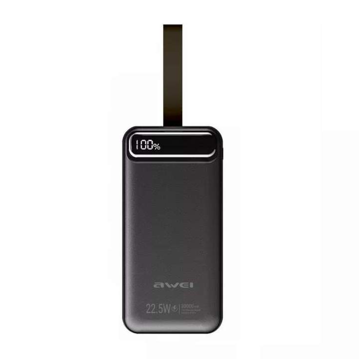 Awei P126K 30000mAh Powerbank Type-C/Micro/Light-ning Input 22.5W PD/QC ...