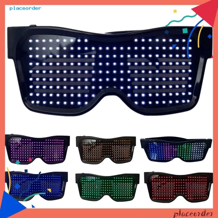 kacamata led bluetooth custom huruf | Lazada Indonesia