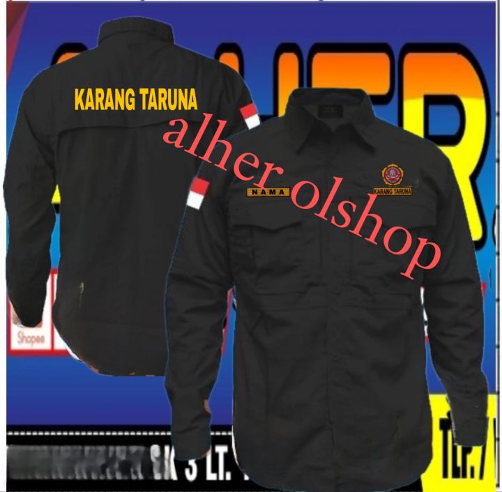 kemeja tactical karang taruna baju tactical karang taruna kemeja karang ...