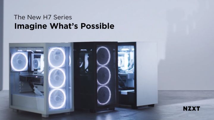 NZXT H7 & H7 Flow RGB & H7 Elite ATX Mid-Tower Desktop PC Casing Case ...
