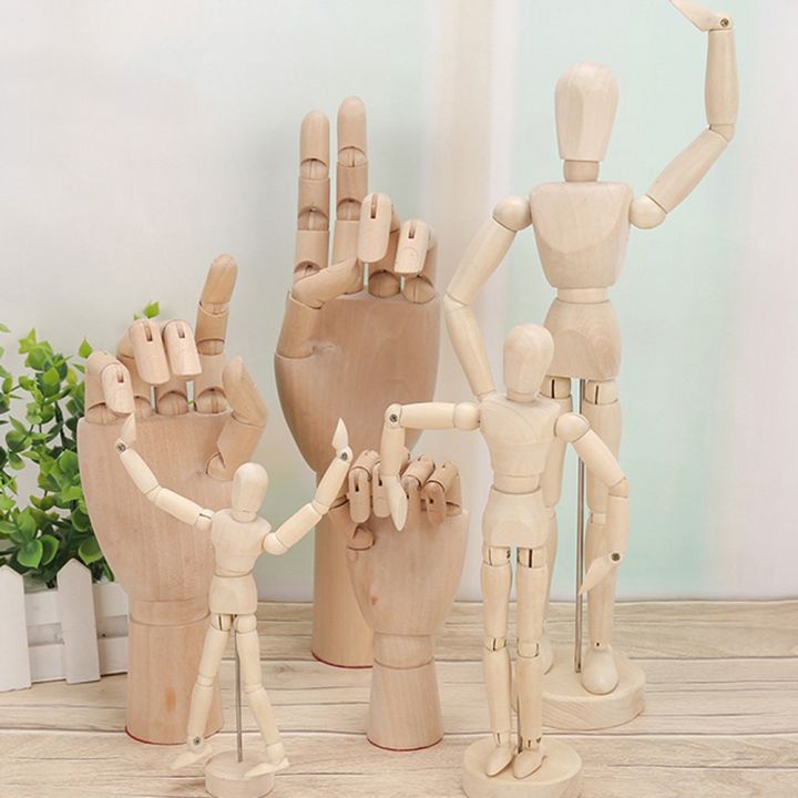 Flexible Jointed Doll Artist Wooden Manikin Mannequin Sketch Sculpting ...