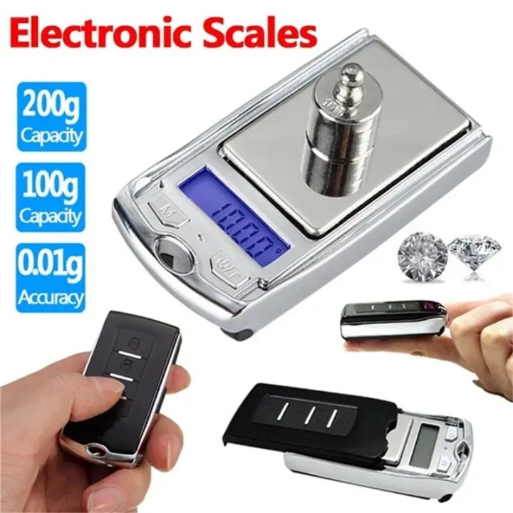 Portable Mini Digital Pocket Scales 200g/100g 0.01g for Gold Sterling Jewelry Gram Balance ...