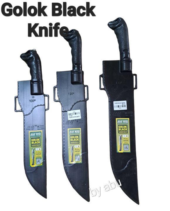 มีดเดินป่า GOLOK BLACK#SAM LEE M2222#มี3ขนาดให้เลือก MALAYSIA มีด#มีดพก ...