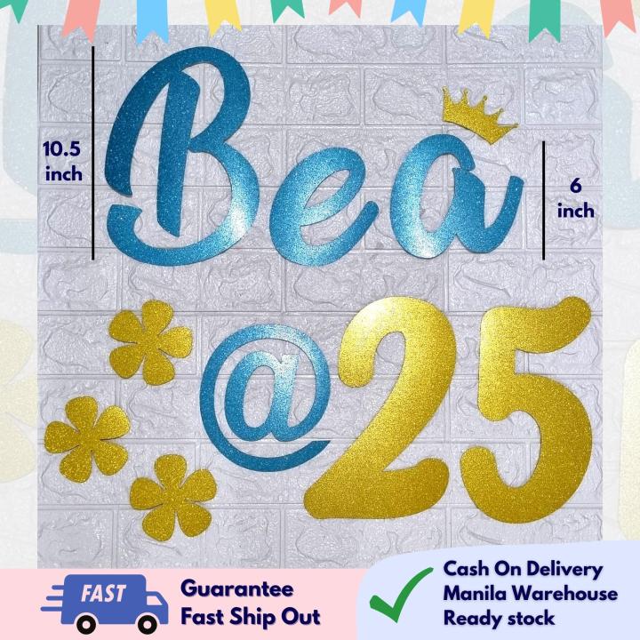 Partify personalized customizable backdrop letter name for birthday and ...