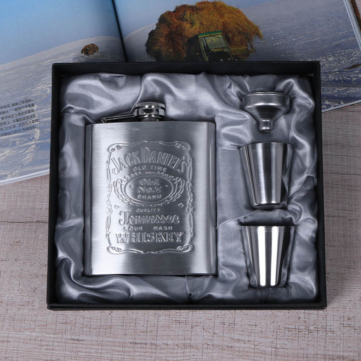 8oz Outdoors Portable Pocket Hip Flask Stainless Steel Whisky Flask ...