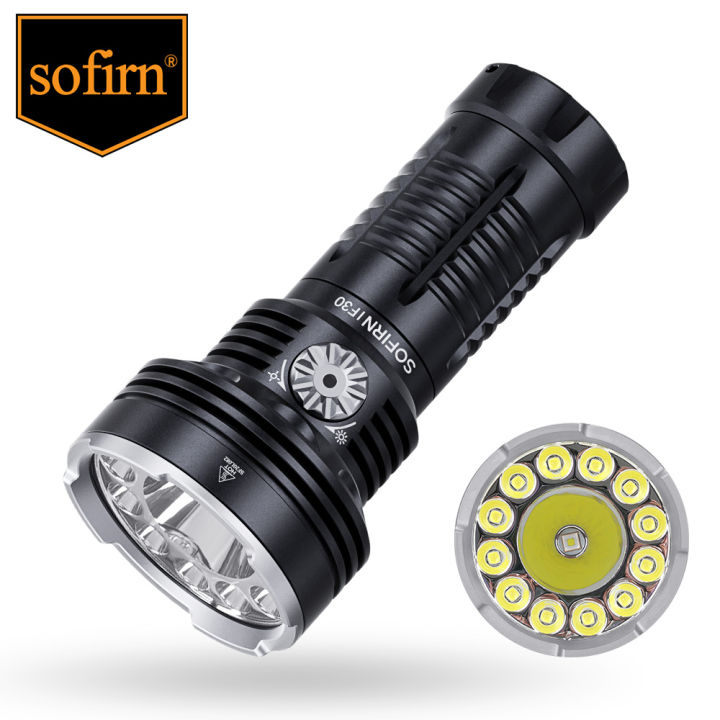 Sofirn IF30 LUMINUS SFT40 LED Flashlight Powerful 12000lm 32650 Battery ...