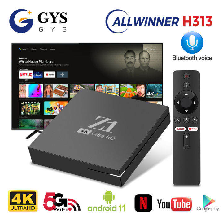 Z1 ATV Smart TV Box Ultra HD 8K Support 2.4G / 5G Dual WiFi Bluetooth ...