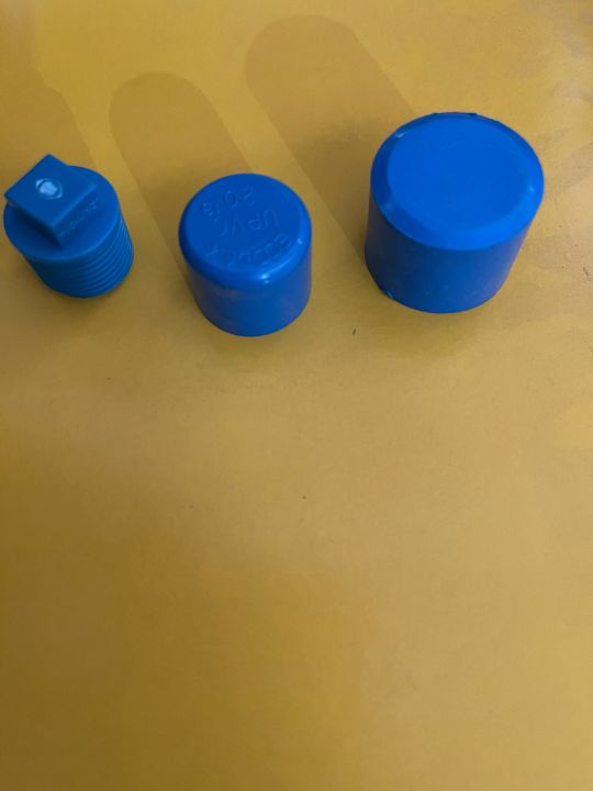 Pvc fittings blue cup 1/2 , cup 3/4, Plug 1/2 | Lazada PH
