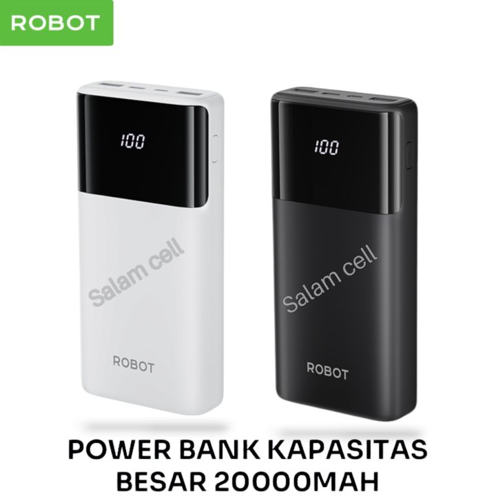 Powerbank ROBOT RT22s 20.000mAh 15w Fast Charger Led 2input 3output ...