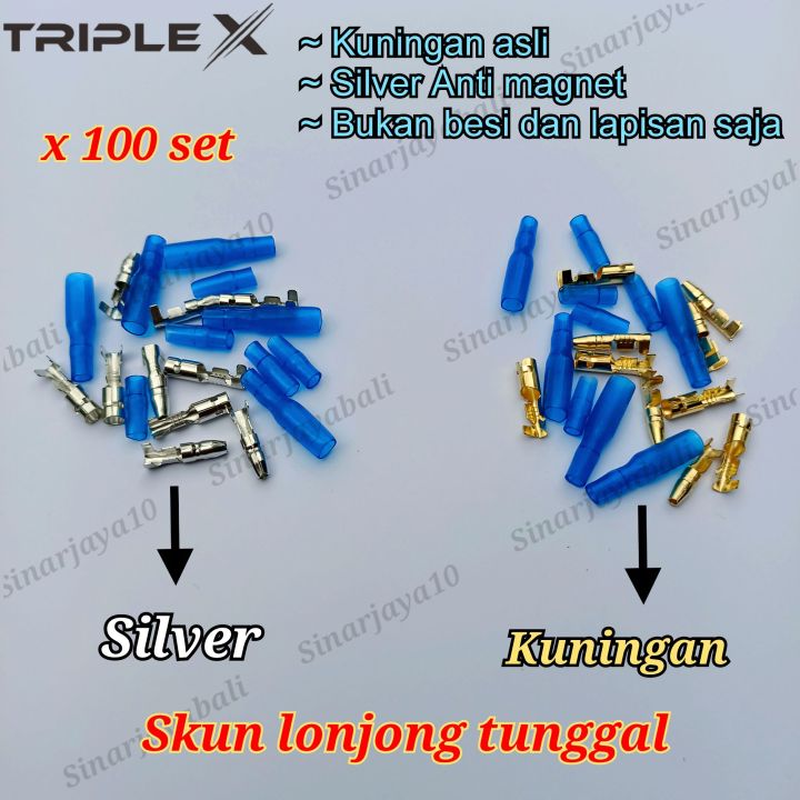 skun bulat lonjong sekun peluru terminal sambungan kabel motor mobil ...