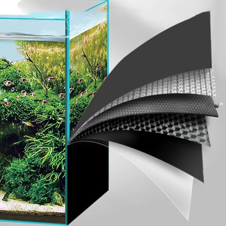 Fish Tank Background Static Cling Black Fish Tank Backdrop Aquarium ...