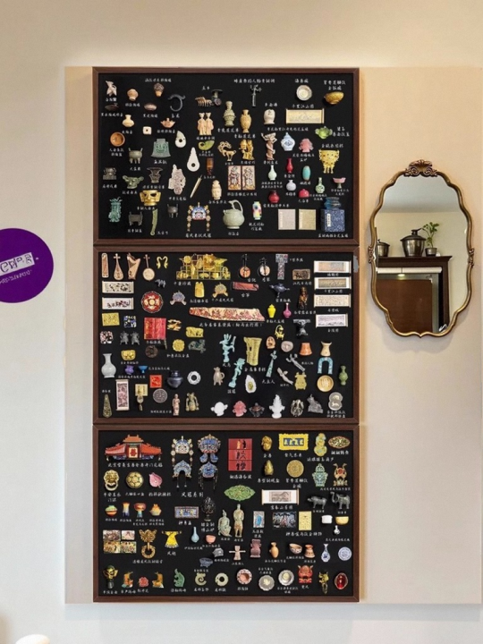 Creative Magnetic Blackboard Refrigerator Magnet Display Stand Photo ...