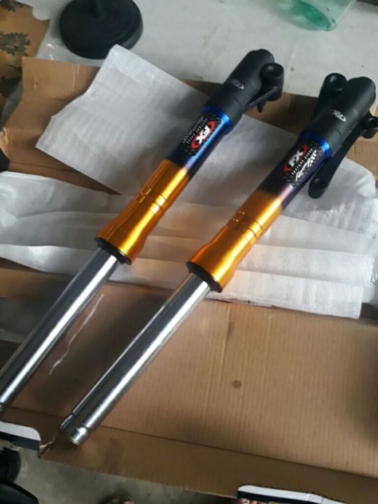 wave 125 / wave 100 / RAPIDO two tone front shock set (dis brake front ...