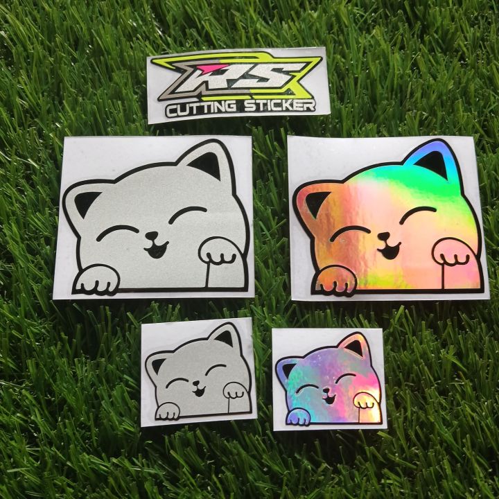 sticker kucing lucu sticker panda sticker cutting | Lazada Indonesia