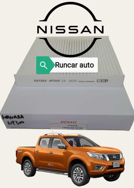 Nissan aircond filter navara np300 d23 2.5cc 2015-2019 all model cabin ...