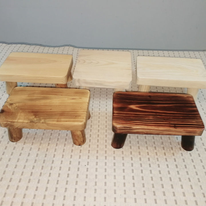 Solid Wood Small Stool Footrest Low Stool Board Stool Living Room ...
