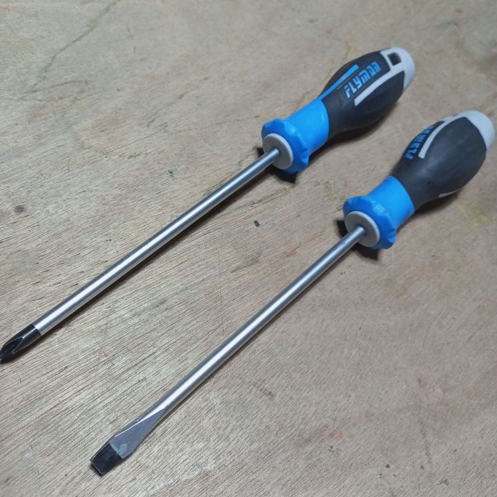 flyman screwdriver set 10 inches cushion grip magnetic tip | Lazada PH