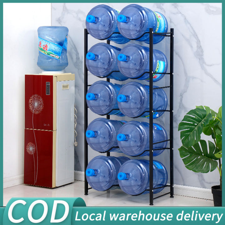 3/4/5 Layer Water Gallon Rack Stand Double-row Mineral Water Rack Stand ...