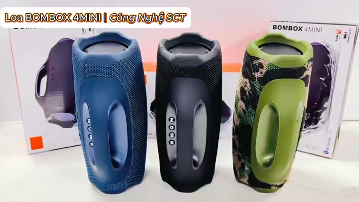 Loa Bluetooth Bombox 4 Mini Nhỏ Nhẹ, Pin Trâu, Bass Cực, Kết Nối Mọi ...