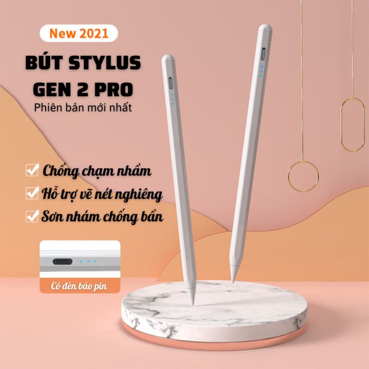 Bút cảm ứng Stylus Pen Gen 2 Pro - Chức năng chống chạm màn hình, vẽ ...