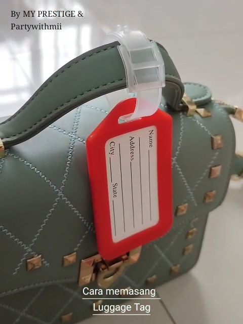 isi 5pcs LUGGAGE TAG TRAVEL gantungan koper tas bagasi nametag PLASTIK ...