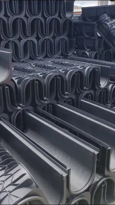 HDPE-U type drainage ditch, plastic drainage ditch, Finished U-shaped ...