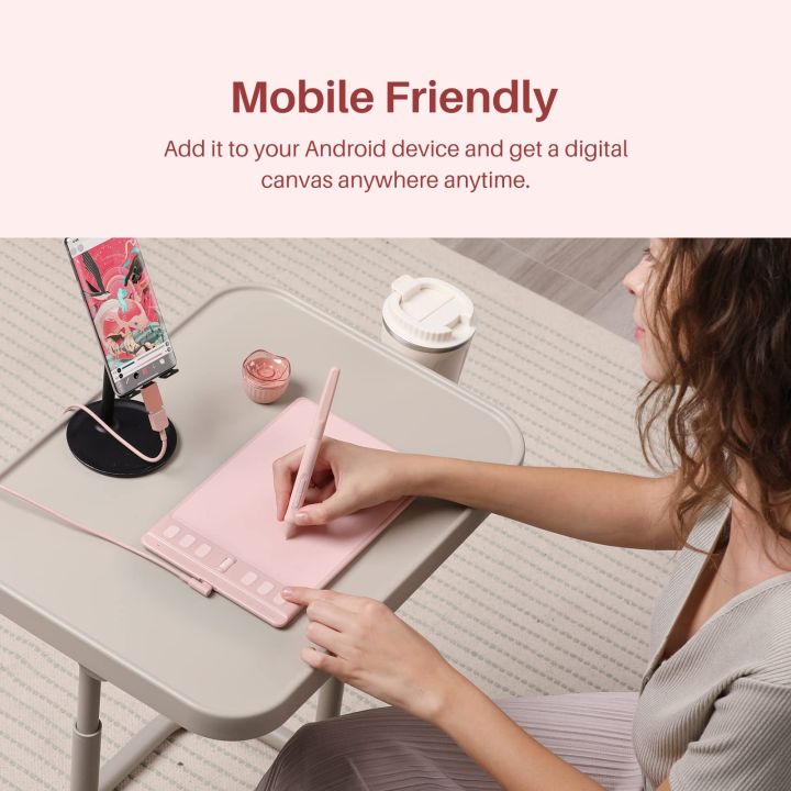 HUION Inspiroy 2 Small Drawing Tablet with Scroll Wheel 6 Customized ...