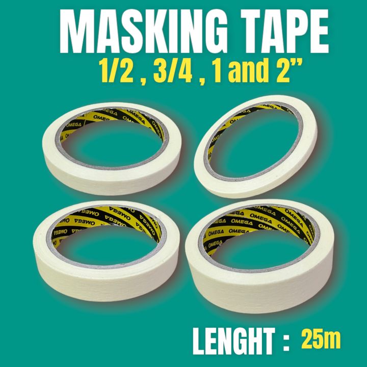 Masking Tape OMEGA (Assorted Sizes)(High Quality) | Lazada PH