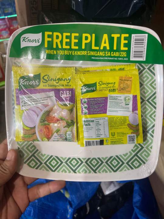 Knorr Sinigang Mix Tamarind Soup 6x22g + FREE Plate | Lazada PH