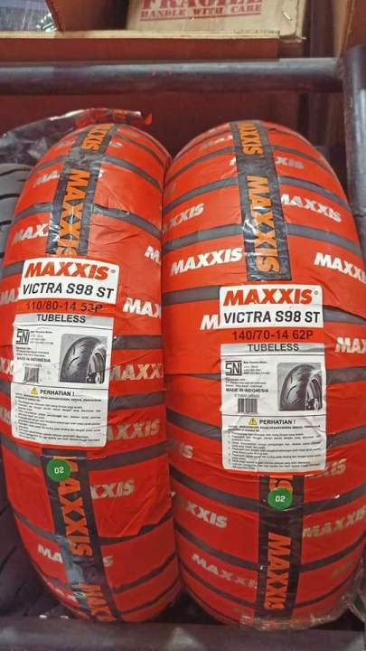 MAXXIS SIZE 13 AND 14 VICTRA S98 TUBELESS TIRES AEROX/NMAX | Lazada PH