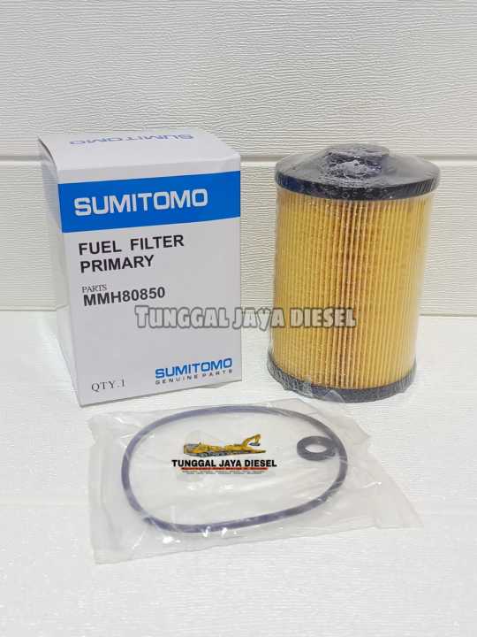 MMH80850 Fuel Filter Solar Sumitomo SH210-5 SH210-6 Filter Rakor ...