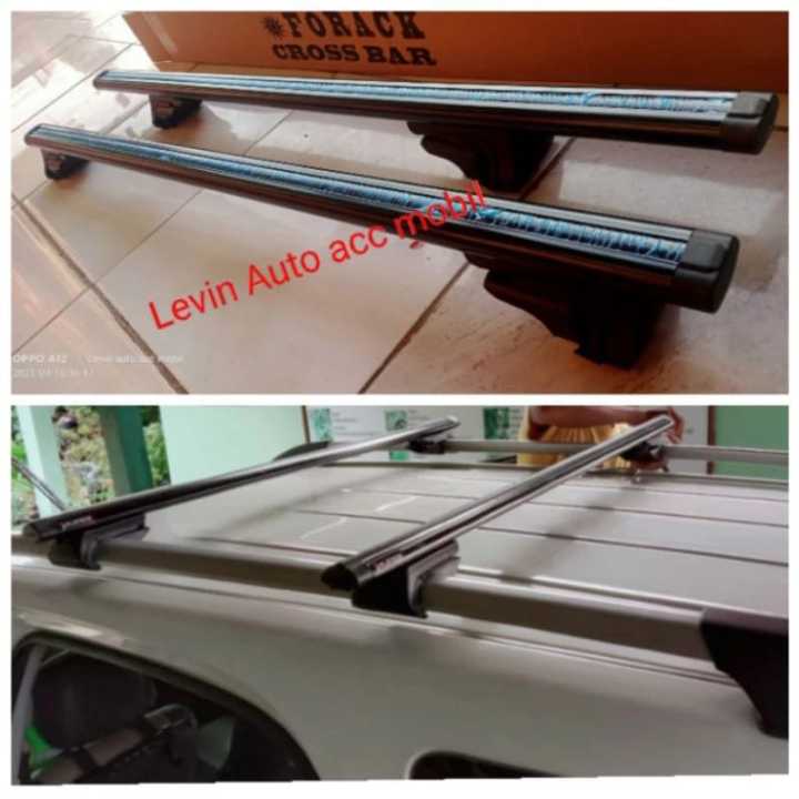 CROSBAR jepit roof rail mobil Mitsubishi xpander kaki rack mobil jepit ...
