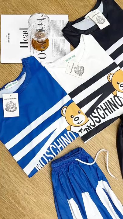 ชุดเซ็ตผู้หญิง ลายMochino #พร้อมส่ง | Lazada.co.th