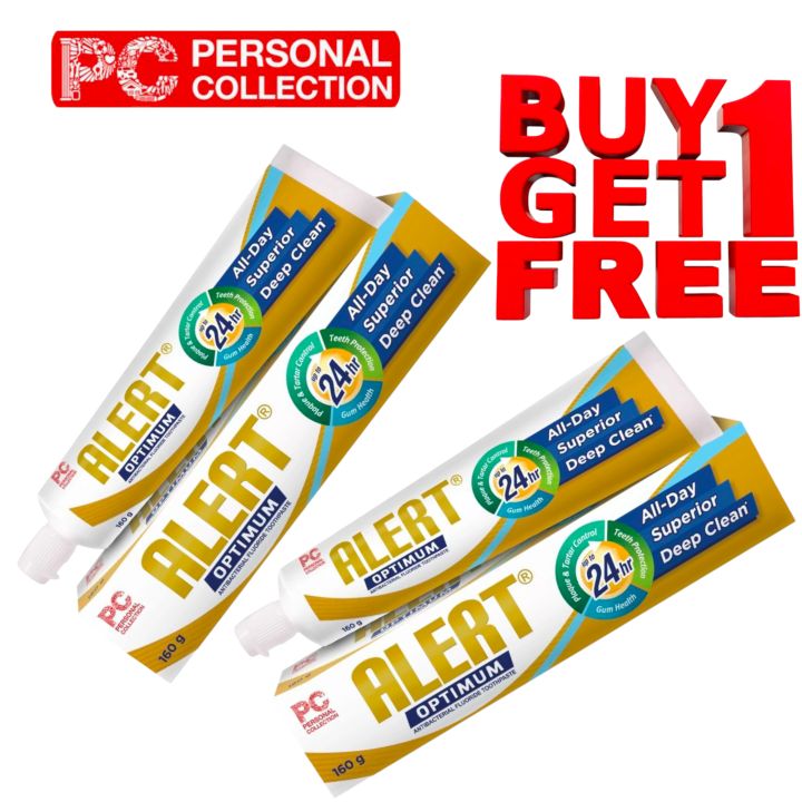Alert Optimum Toothpaste 160g by Personal Collection Buy 1 get 1 Free ...