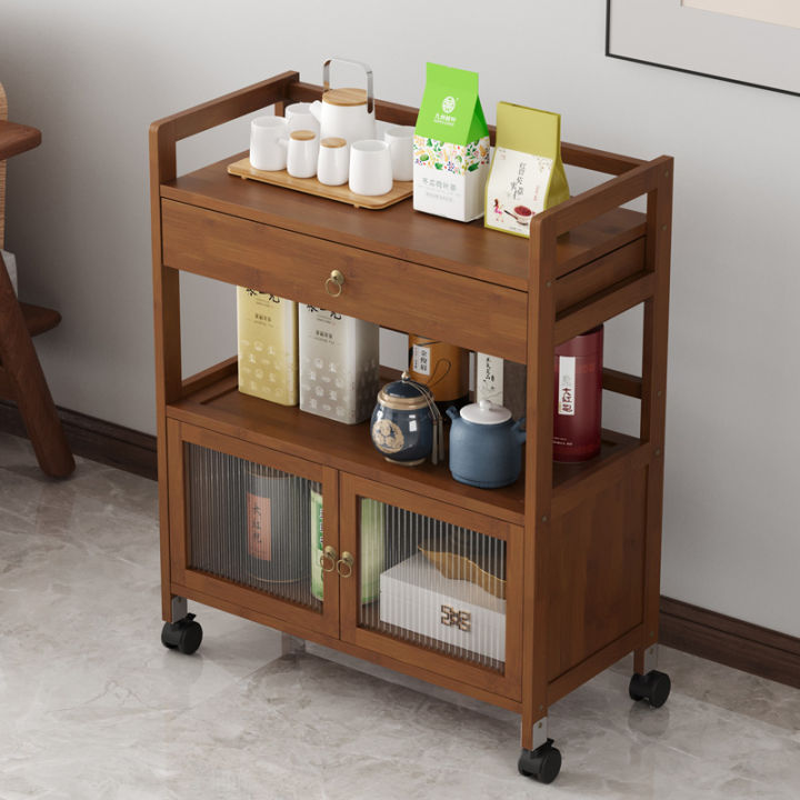 Sofa Side Table Mobile Tea Cabinet Household Small Tea Modern Corner ...