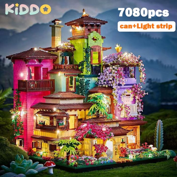 7080Pcs City Street View Castle Sakura House Building Blocks Magic ...